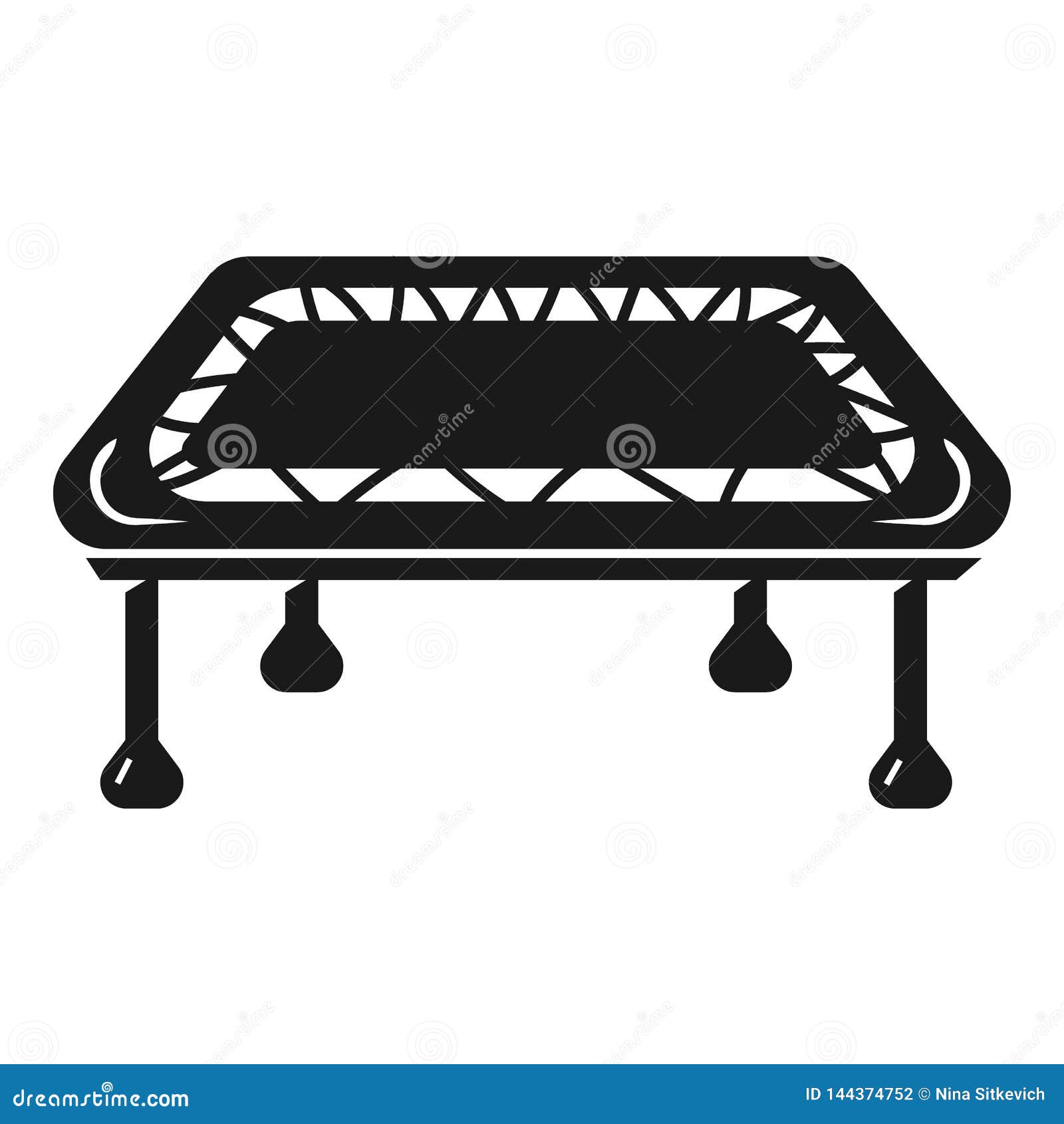 Home Trampoline Icon, Simple Style Stock Vector - Illustration of ...