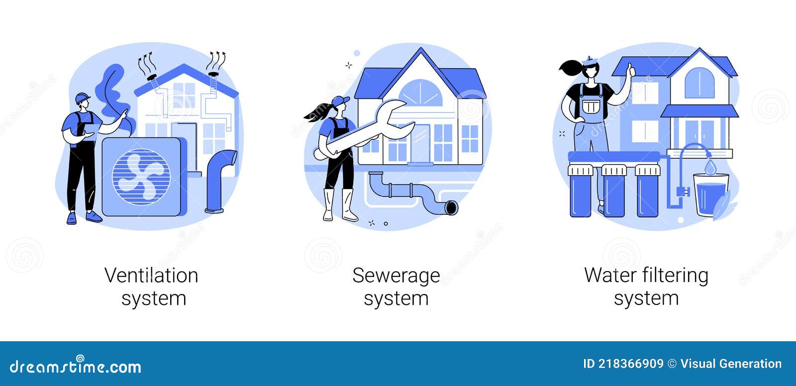Home Treatment System Abstract Concept Vector Illustrations. Stock ...