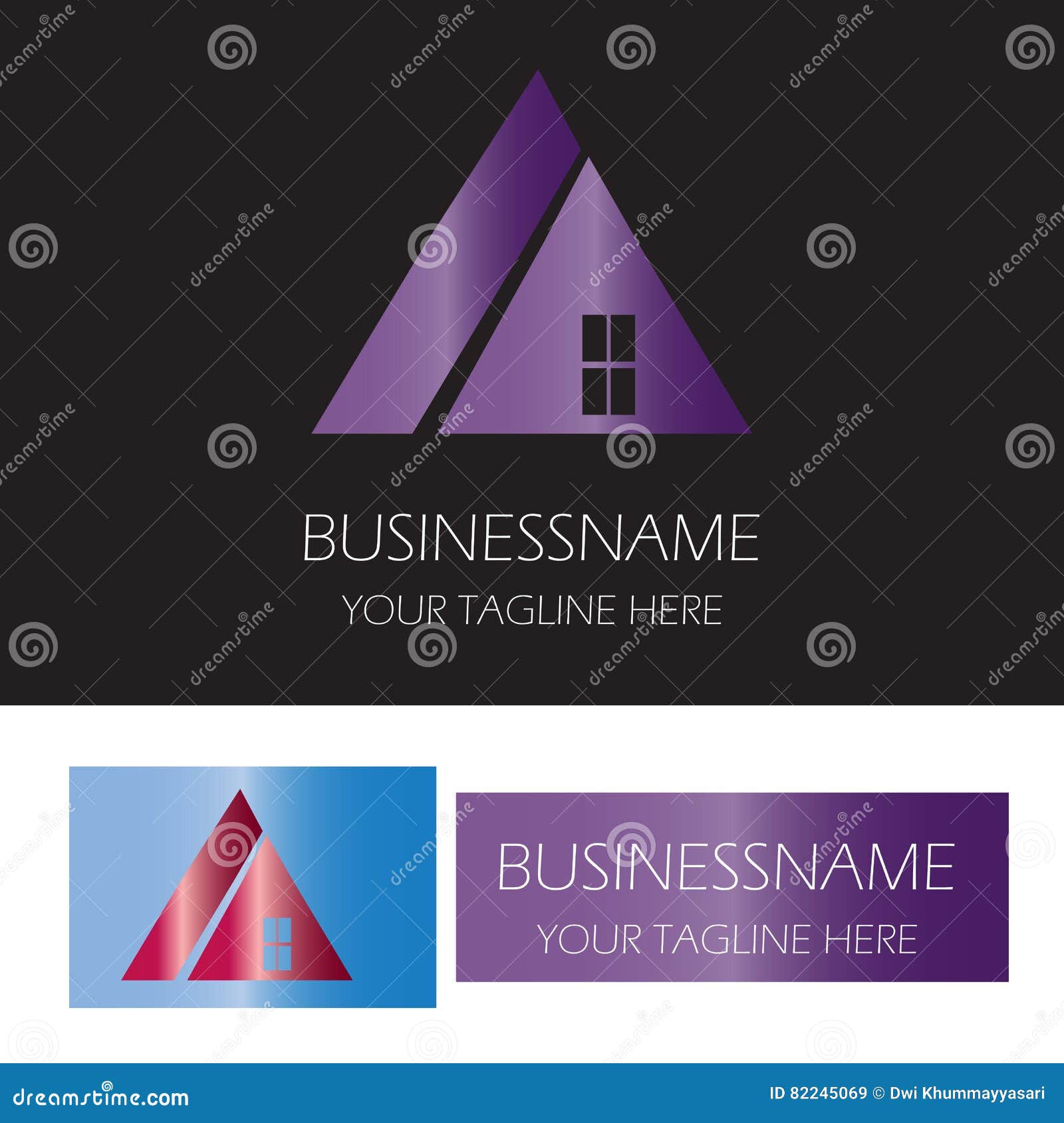 Home triangle logo stock vector. Illustration of property - 82245069