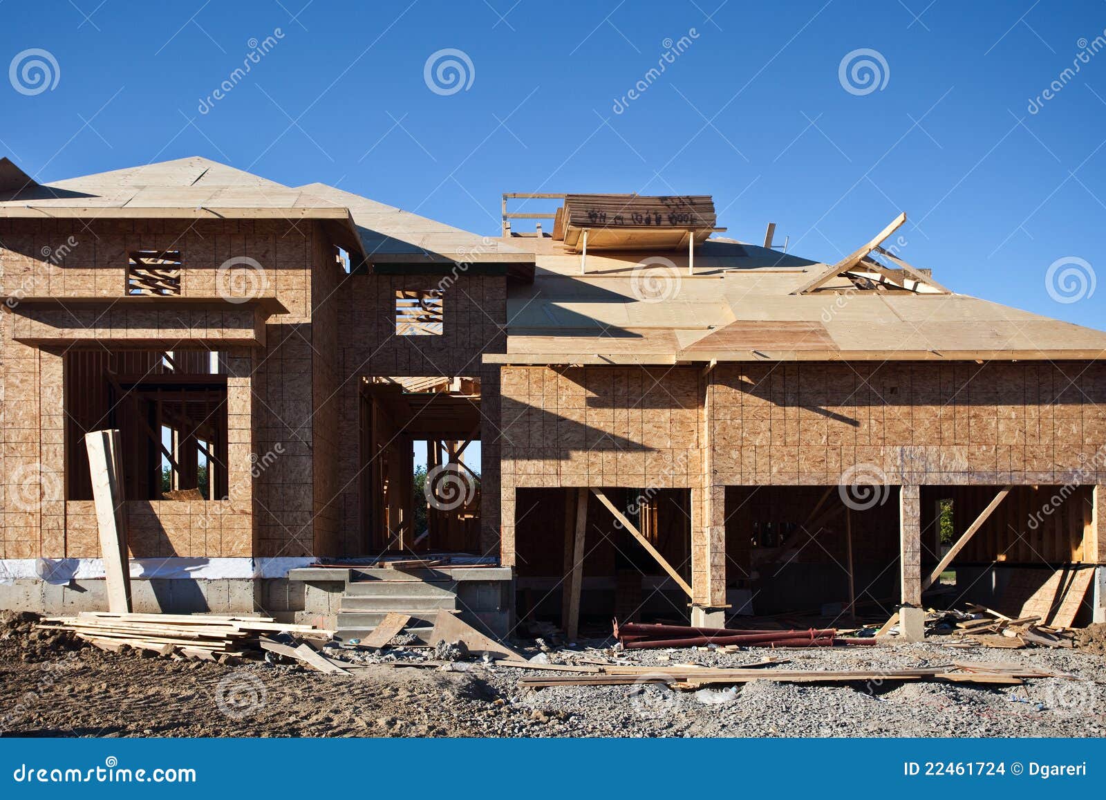 Home Under Construction stock photo. Image of building - 22461724