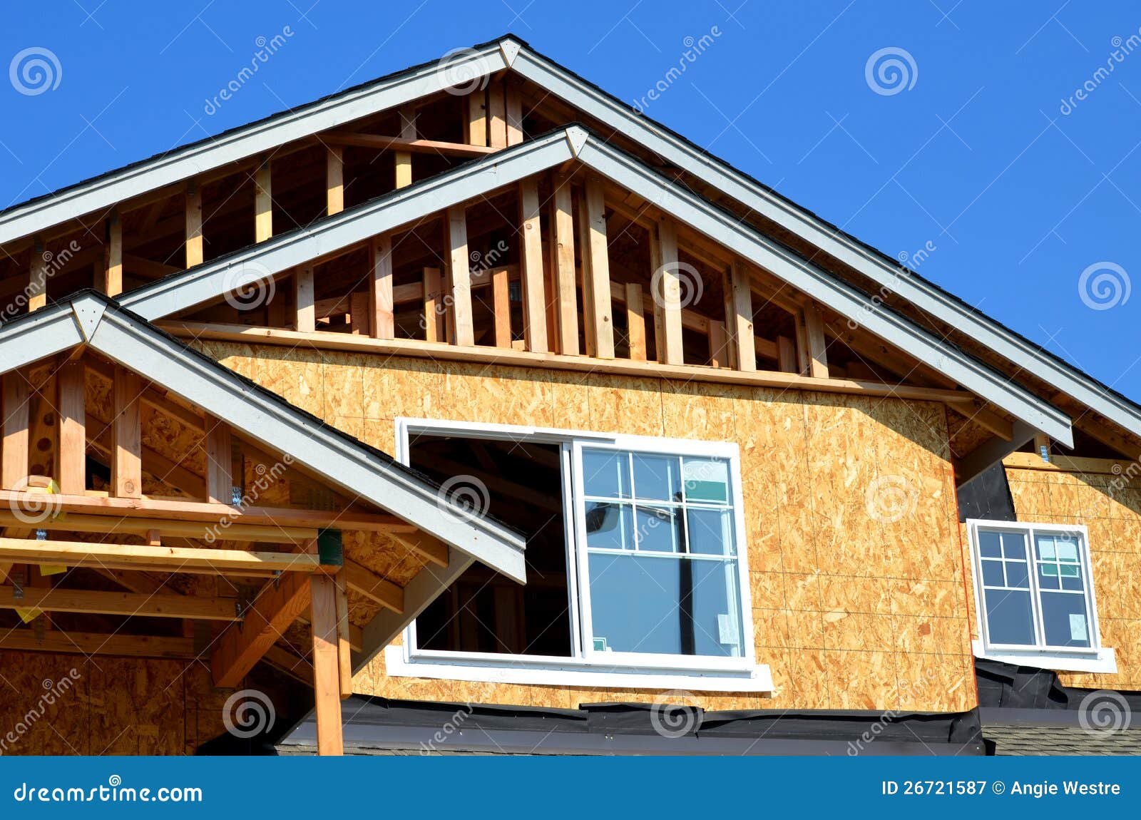 Home under construction stock image. Image of frame, building - 26721587