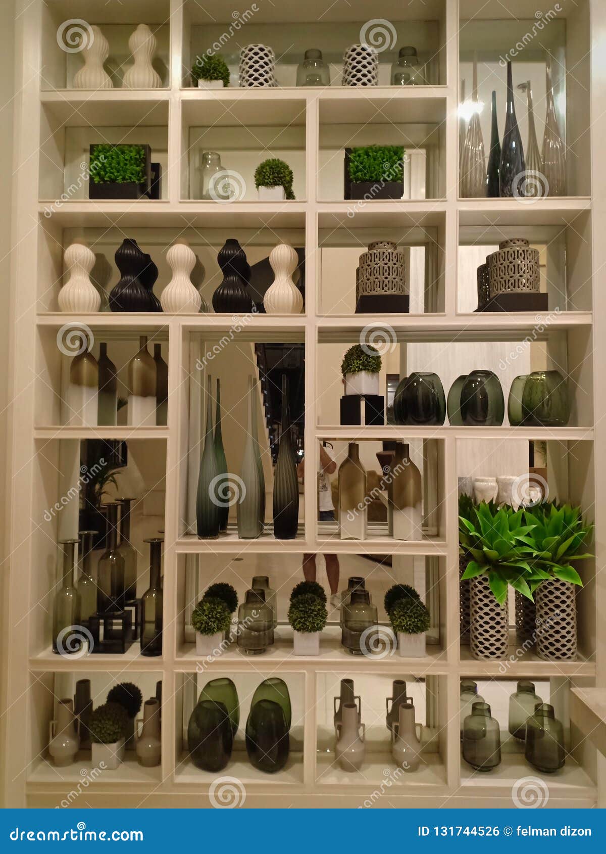 Home vase stock photo. Image of vase, collection, shelves - 131744526