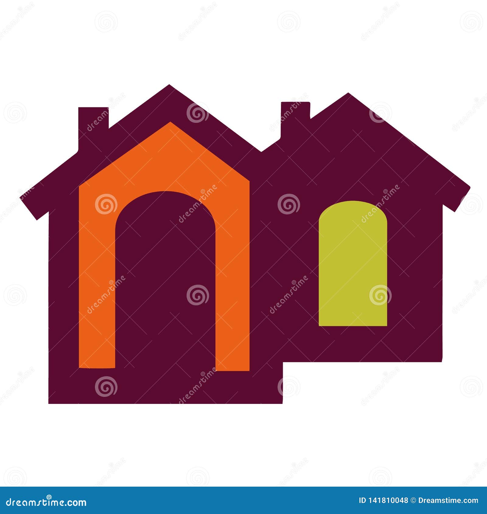 Home Vector Icon. Different Building Options And Architecture Stock ...