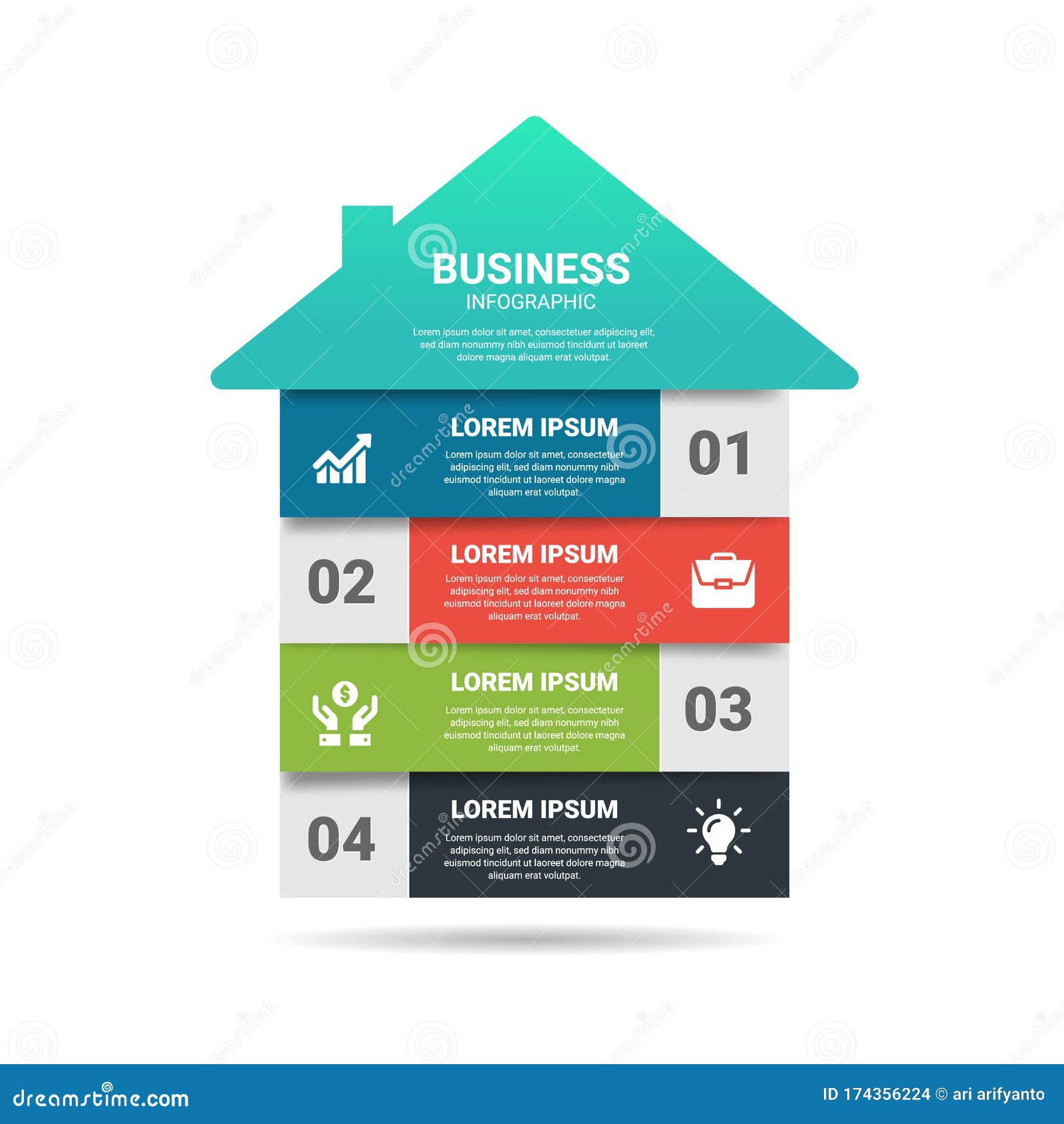 Infographic Home Vector Illustration Elements Business Stock Vector ...