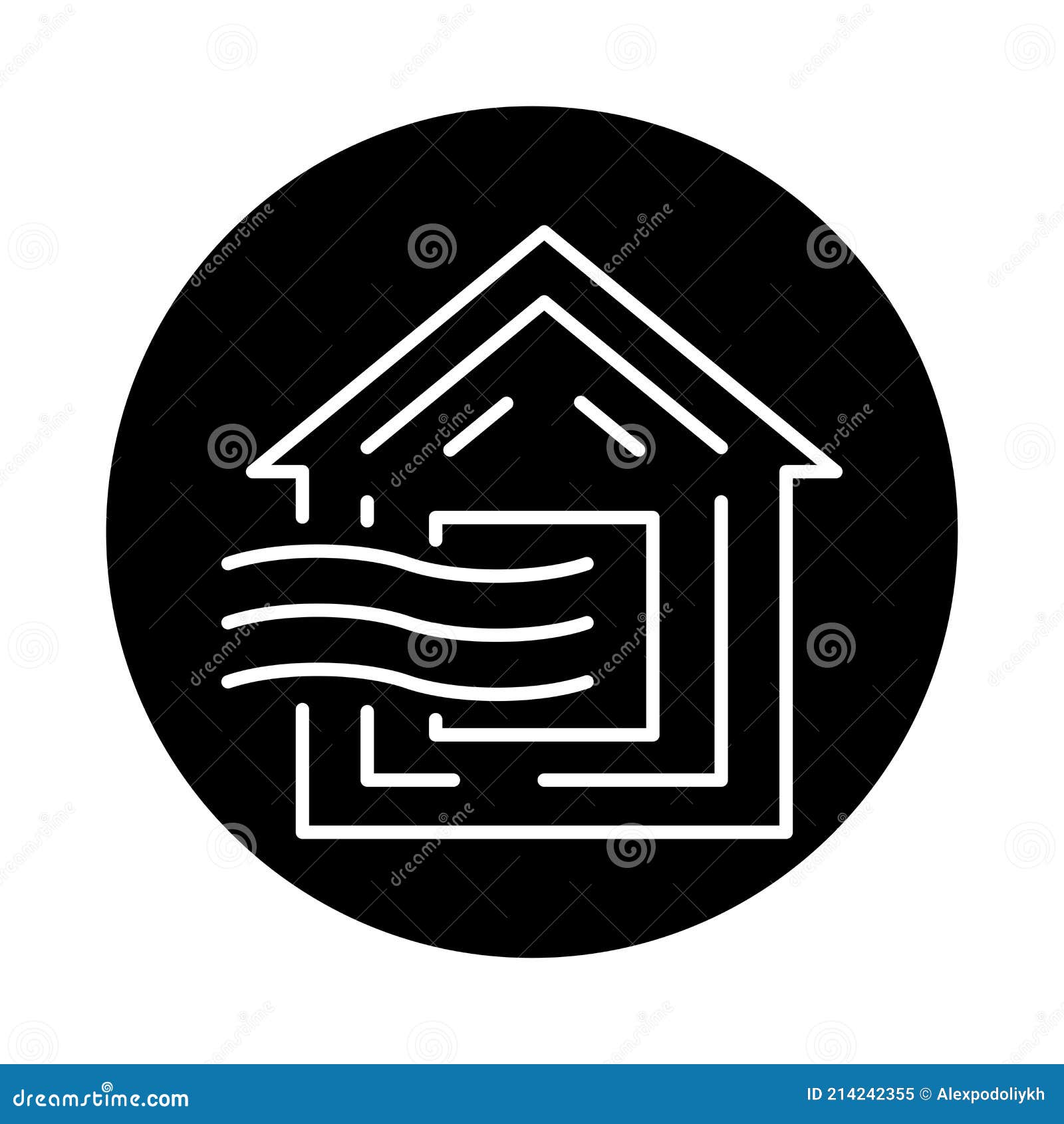 Home Ventilation Color Line Icon. Editable Stroke. Stock Vector ...