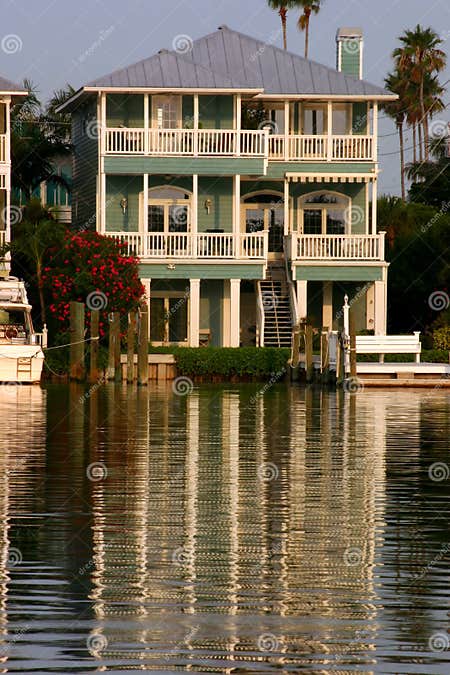 Home with a view stock image. Image of residence, waterway - 1802823