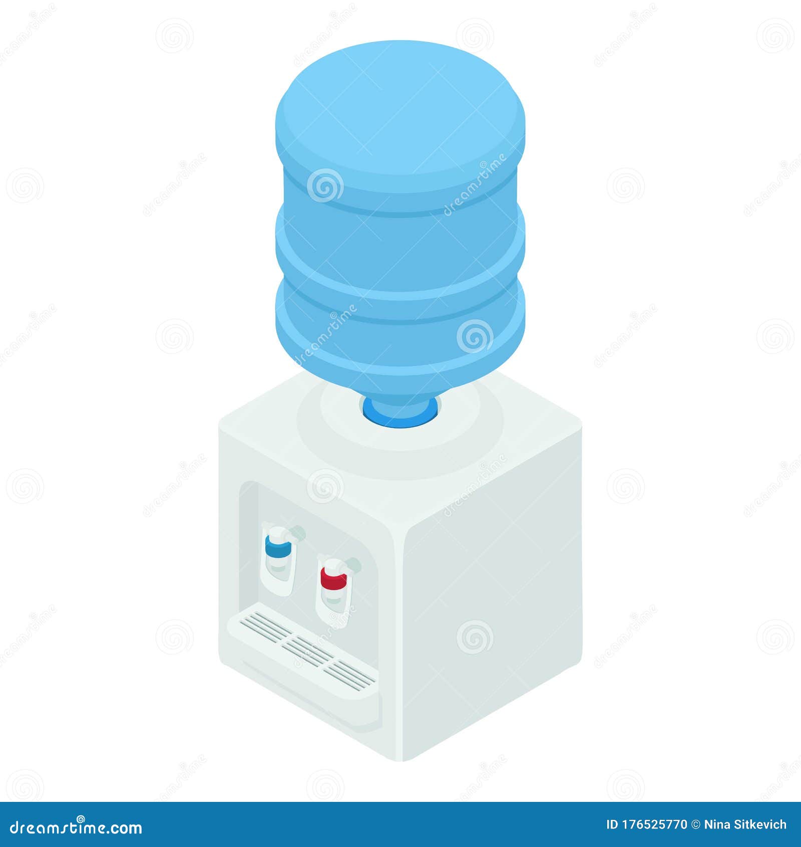 Home Water Cooler Icon, Isometric Style Stock Vector - Illustration of ...