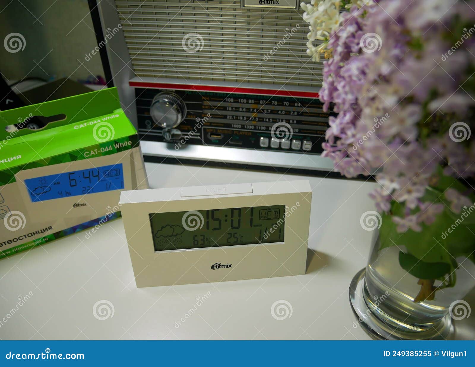 Home Weather Station in the Interior. a Small Home Weather Station for ...