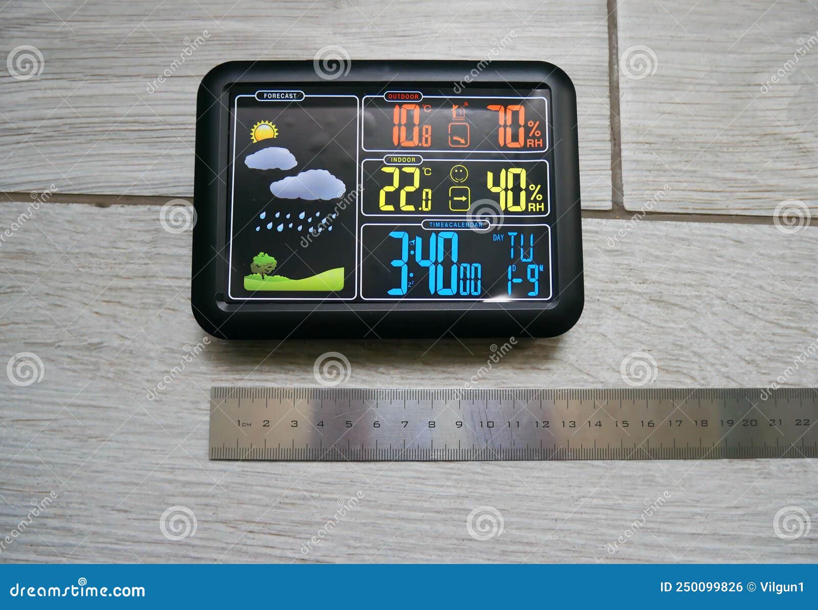 Home Weather Station in the Interior. a Small Home Weather Station for ...