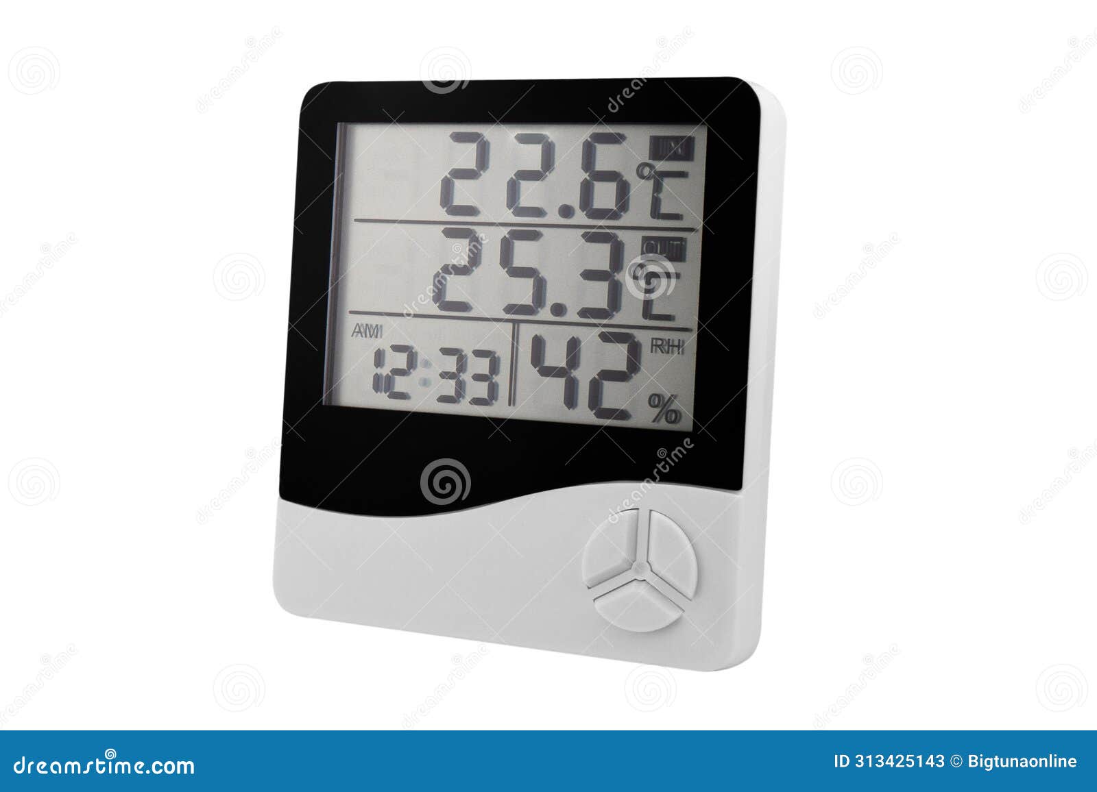A Home Weather Station Standing On A White Background Is A Modern ...