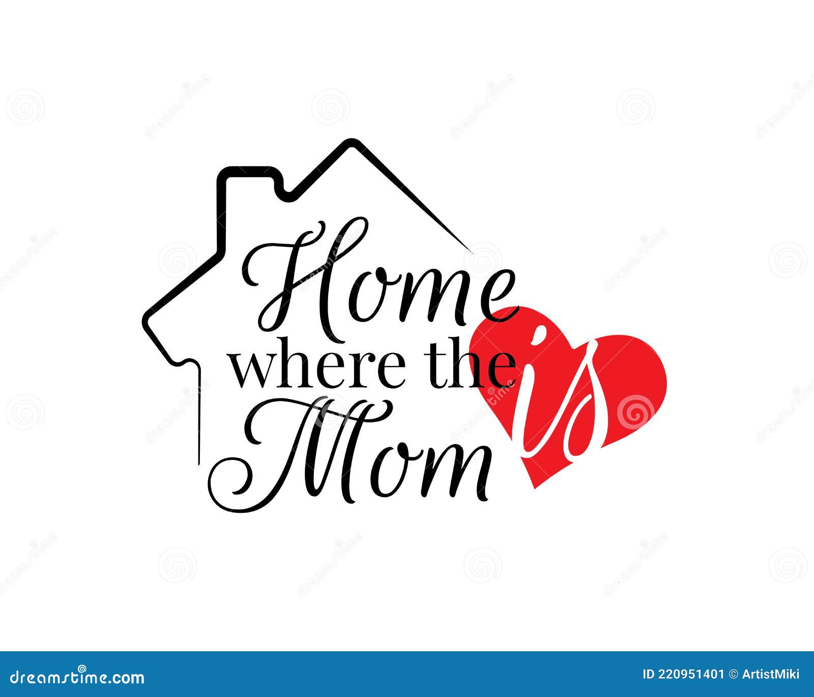 Home Is Where She Is, Home Is Where He Is, Vector. Couple Poster Design ...