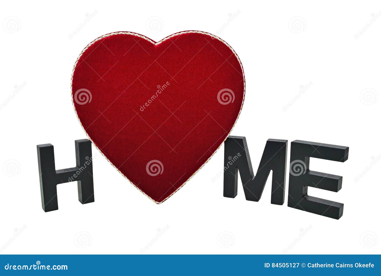Home is Where the Heart is stock image. Image of message - 84505127