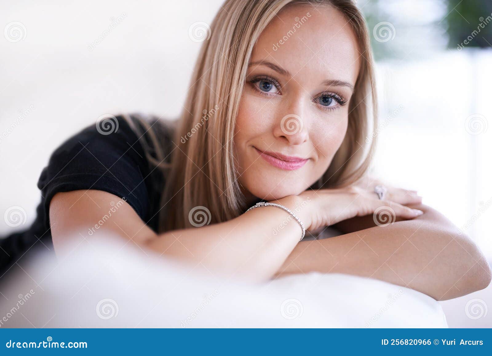 Home Is Where I Can Unwind Portrait Of A Young Blonde Woman Relaxing