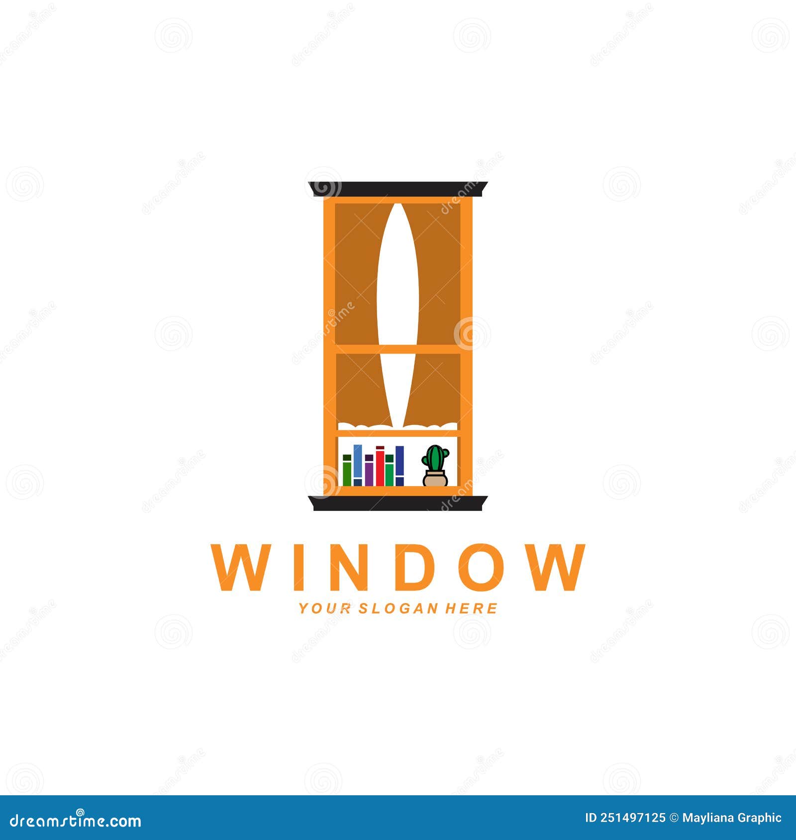 Home Window Logo, Home Interior Icon Design Stock Vector - Illustration ...