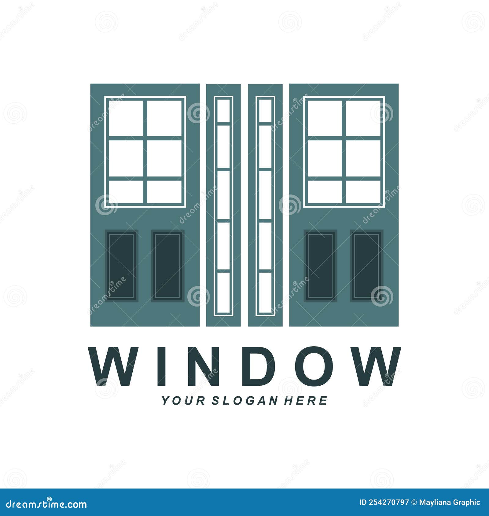 Home Window Logo, Home Interior Icon Design Stock Vector - Illustration ...