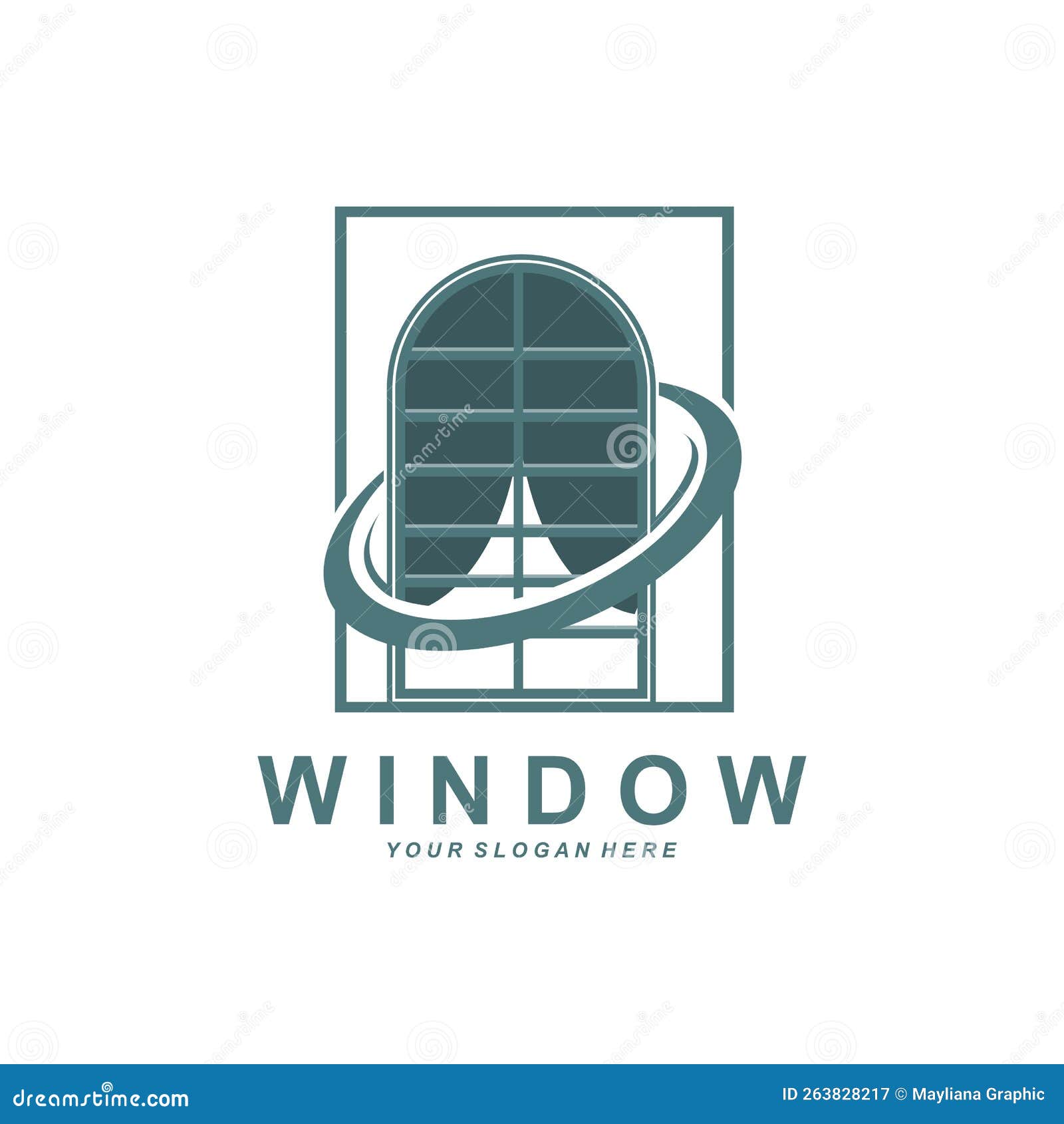 Home Window Logo, Home Interior Icon Design Stock Vector - Illustration ...