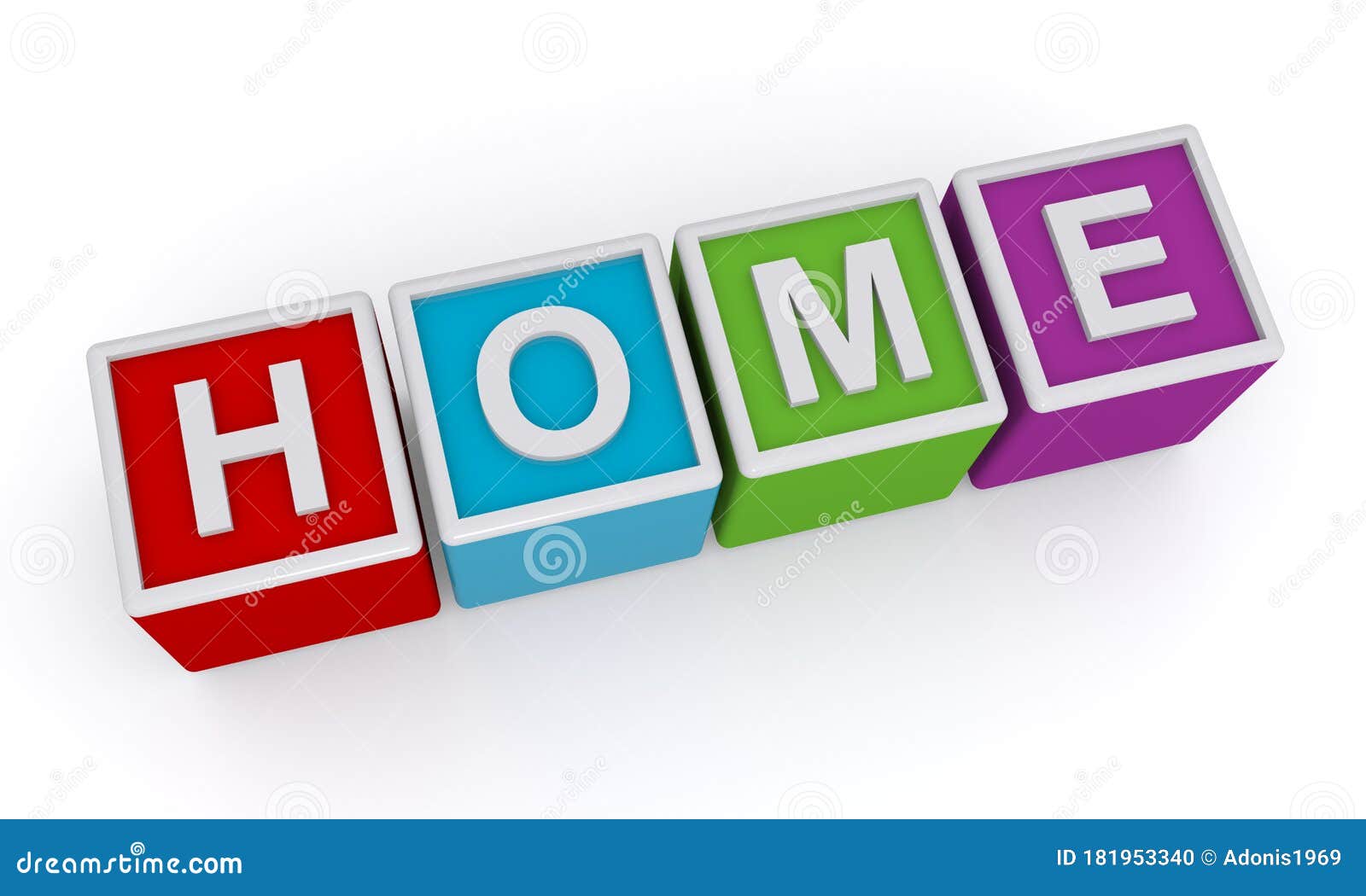 Home word block stock illustration. Illustration of learning - 181953340