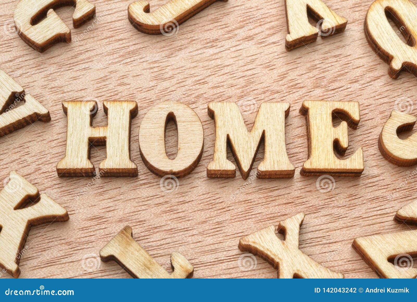 Home word wooden letters stock photo. Image of letter - 142043242