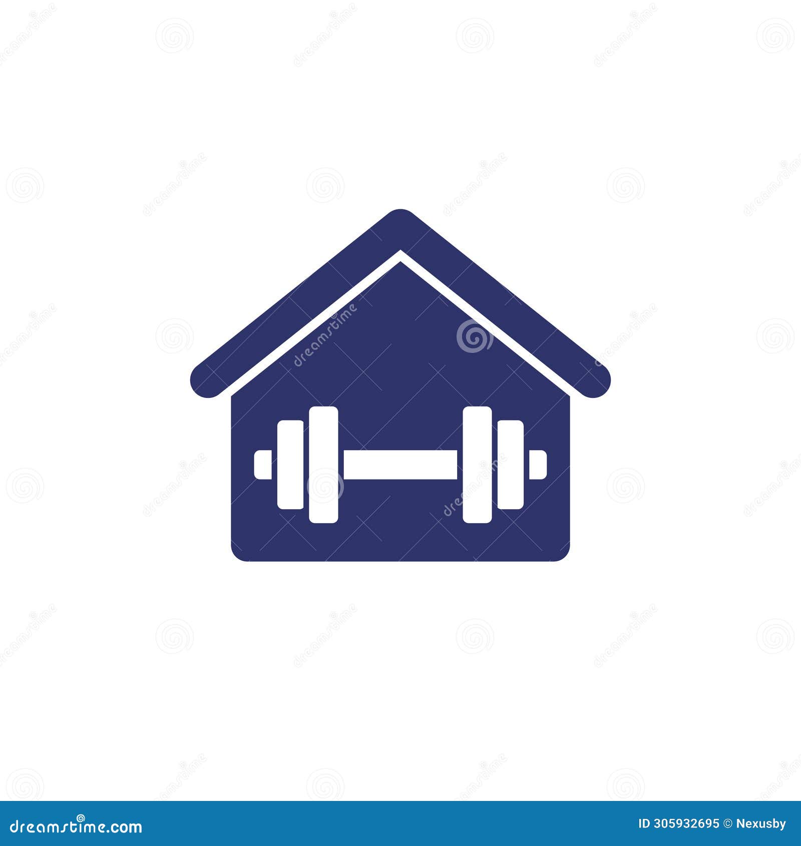 Home workout icon on white stock illustration. Illustration of active ...