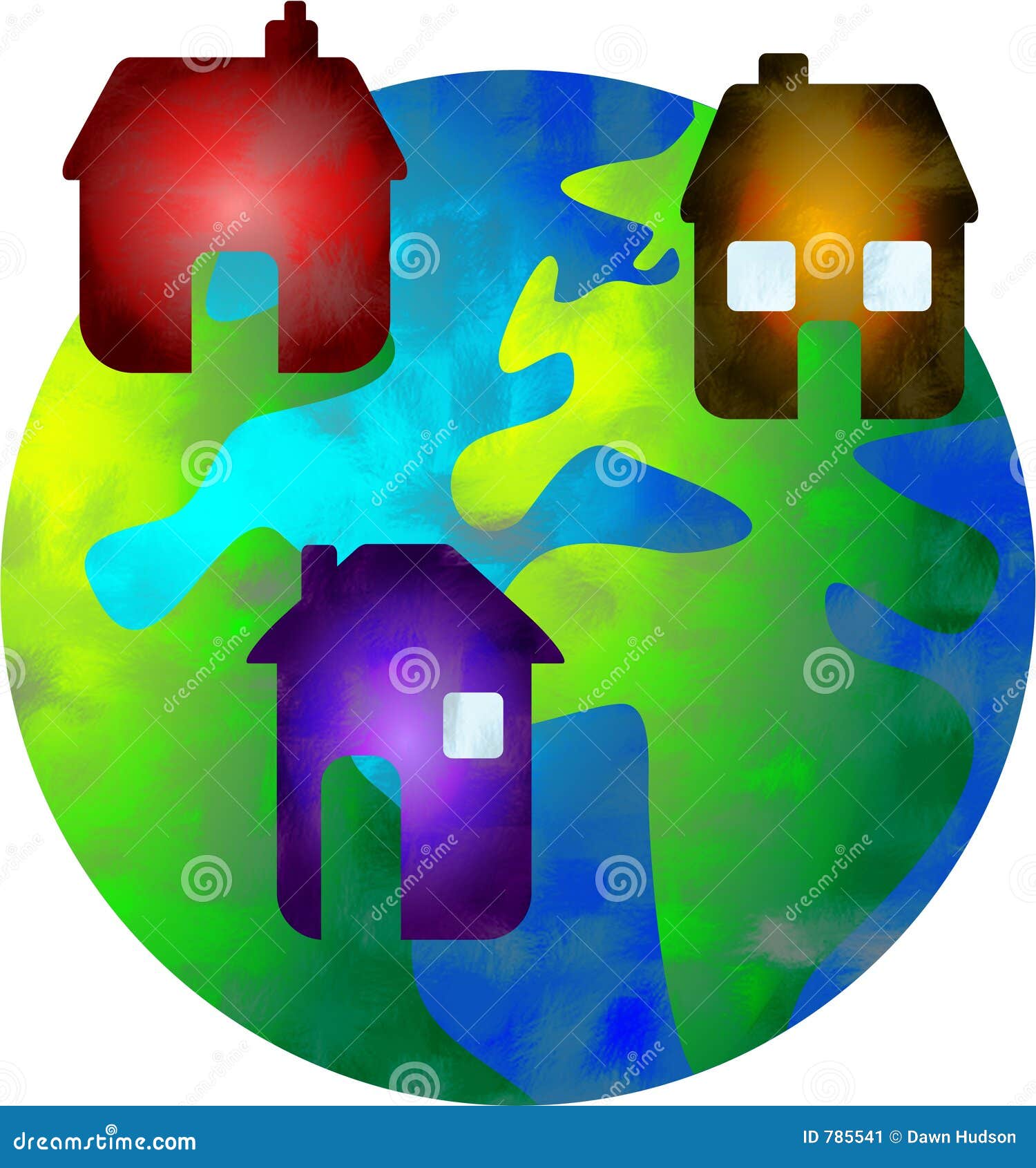 Home world stock illustration. Illustration of white, globe - 785541