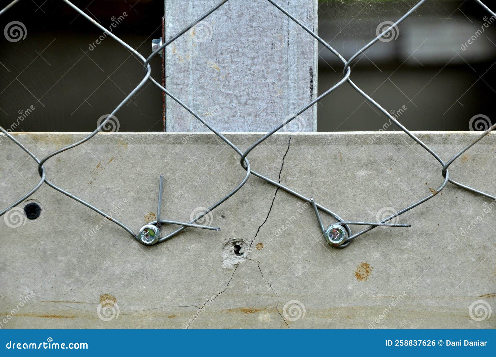 Home Yard Fence Security Wire Stock Photo - Image of iron, fence: 258837626