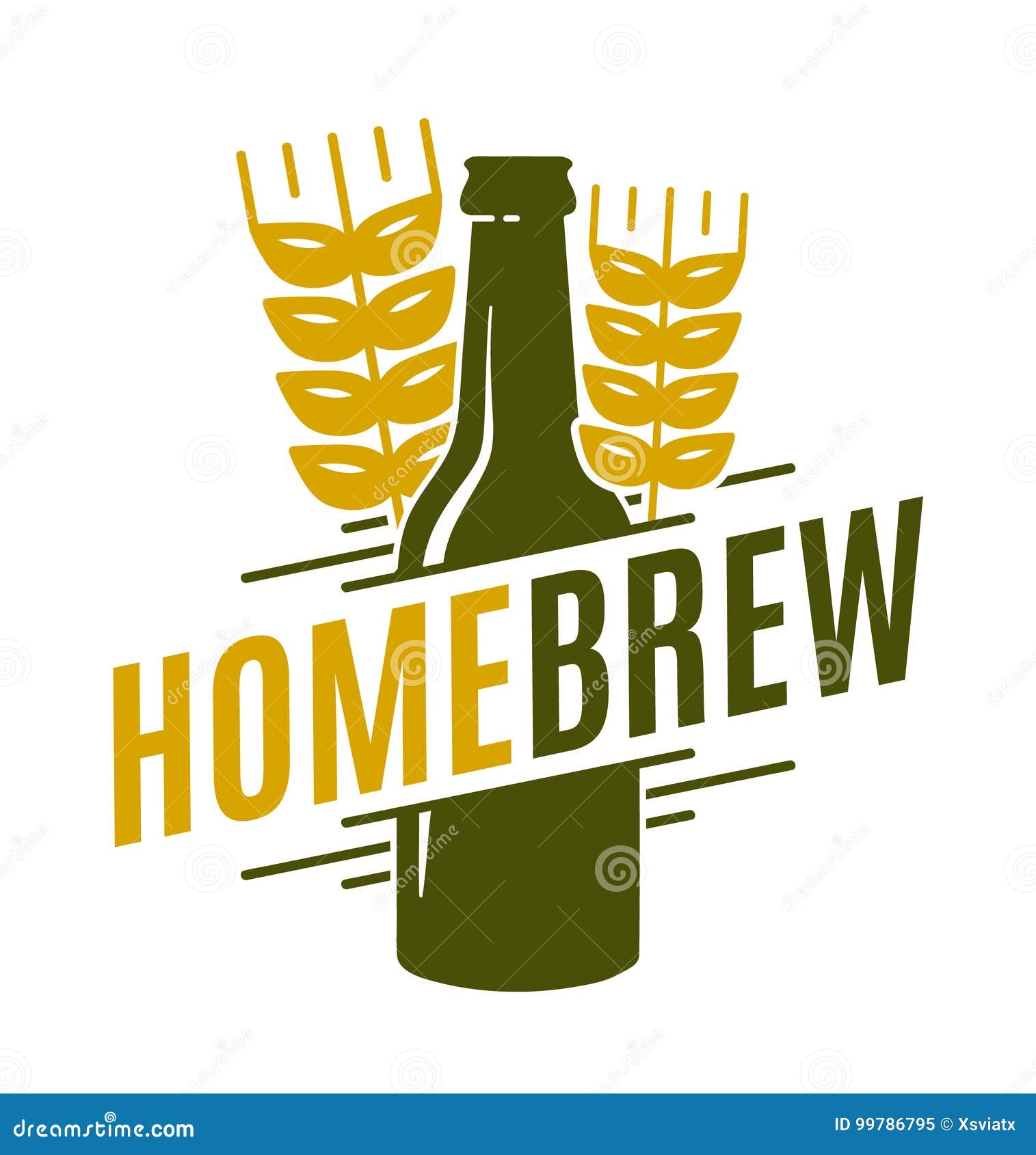 Homebrew Vector Logo Template Emblem Design Stock Vector - Illustration ...