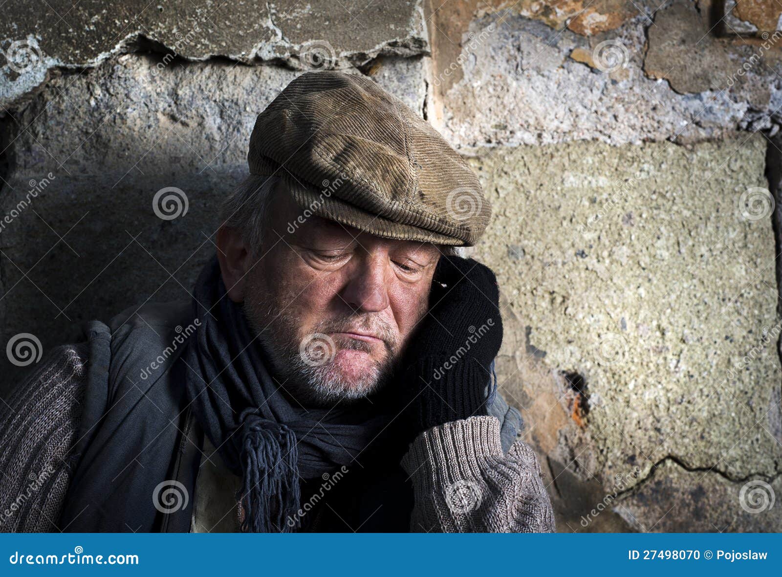 Homeles man stock photo. Image of human, filth, poverty - 27498070
