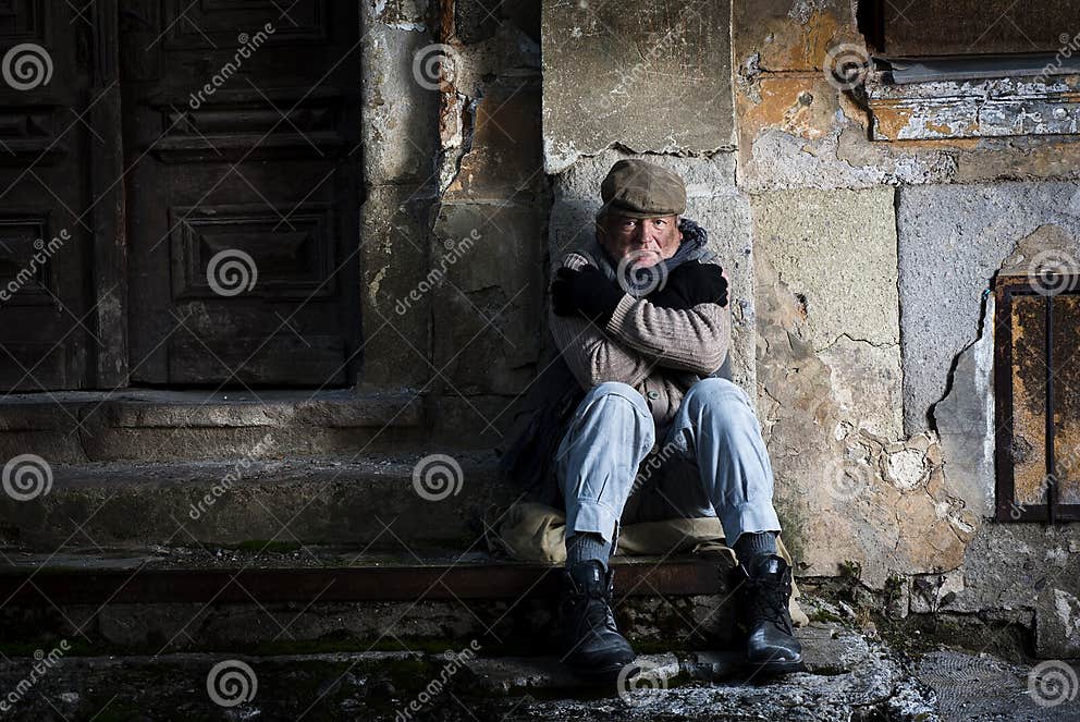 Homeles man stock image. Image of filthy, face, crisis - 27498191