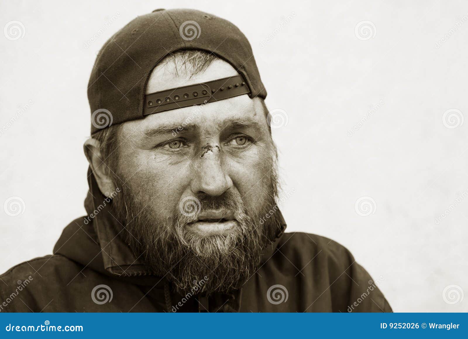 Sad Homeless Man in Depression Outdoor Stock Photo - Image of outdoor ...