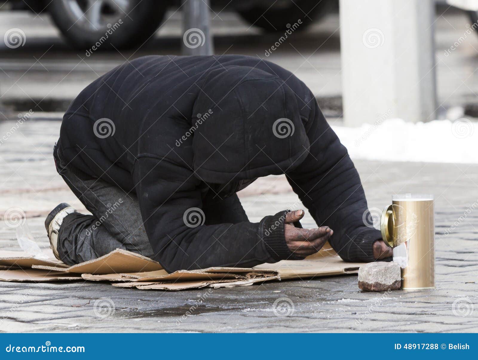 Homeless begger begging stock photo. Image of person - 48917288