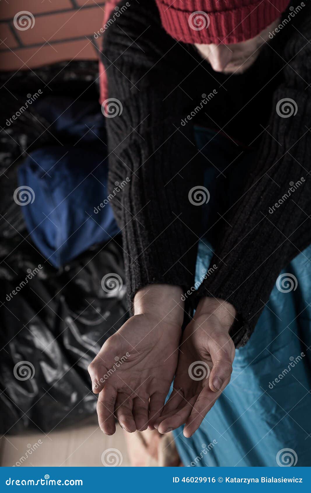 Homeless begging for help stock photo. Image of collecting - 46029916