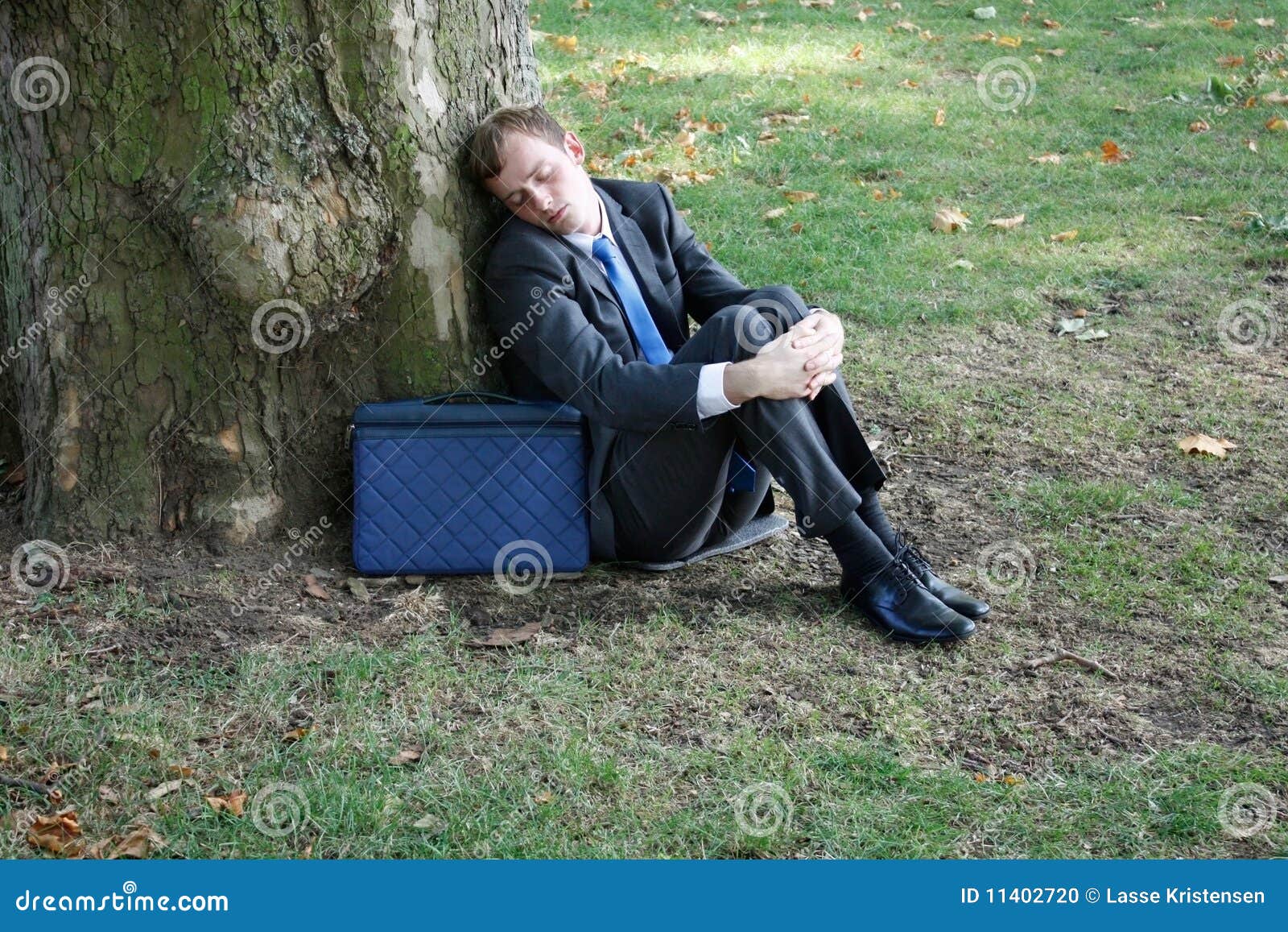 Homeless business man stock photo. Image of jobless, outdoors - 11402720