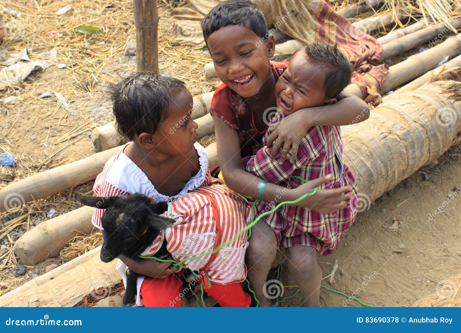 Homeless children. editorial stock photo. Image of devalued - 83690378