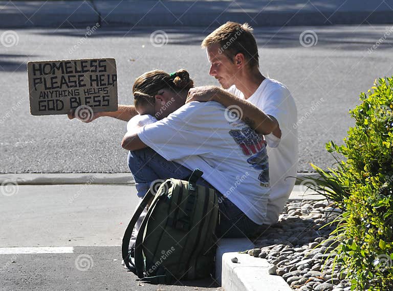 Homeless Couple stock photo. Image of foreground, shape - 26658236