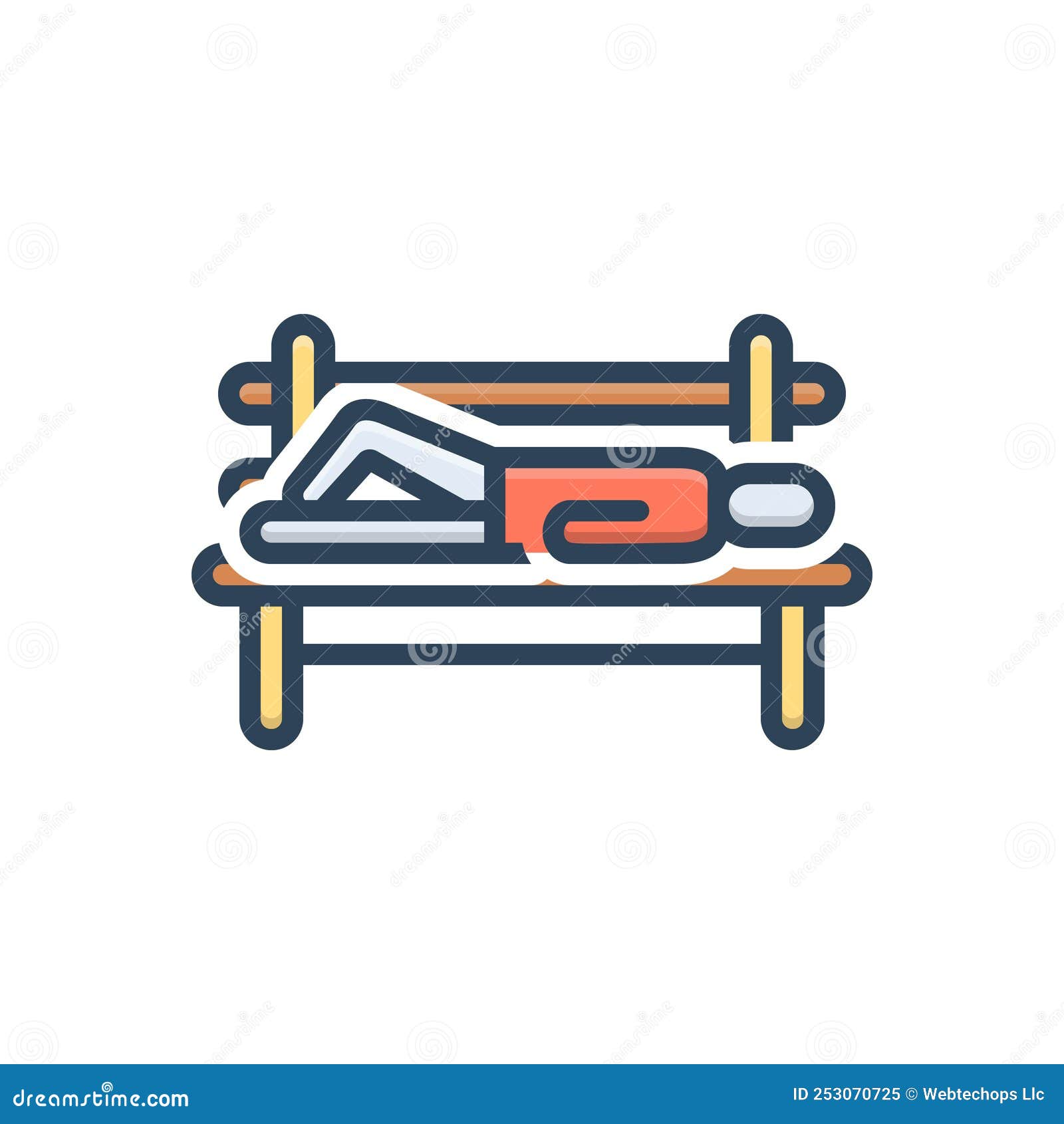 Two Color Homeless Vector Icon From Social Concept. Isolated Blue ...