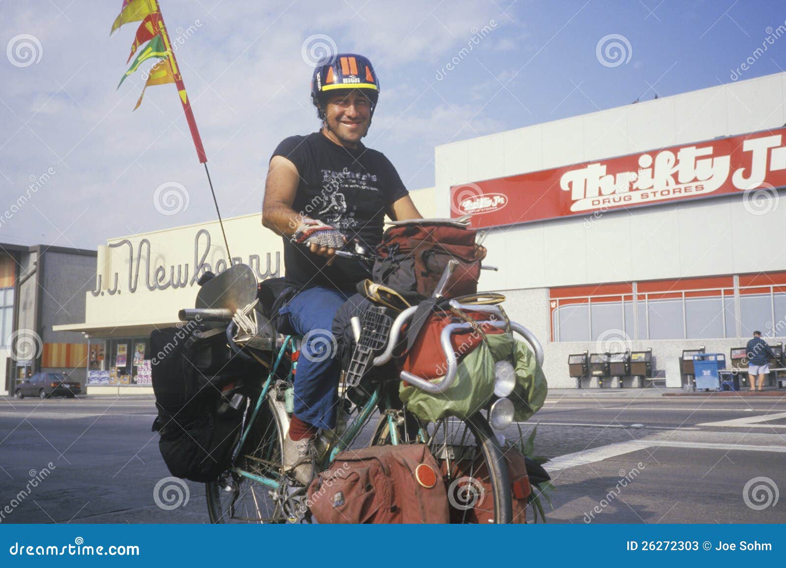 Homeless Latino Riding Bicycle Editorial Stock Photo - Image of ...