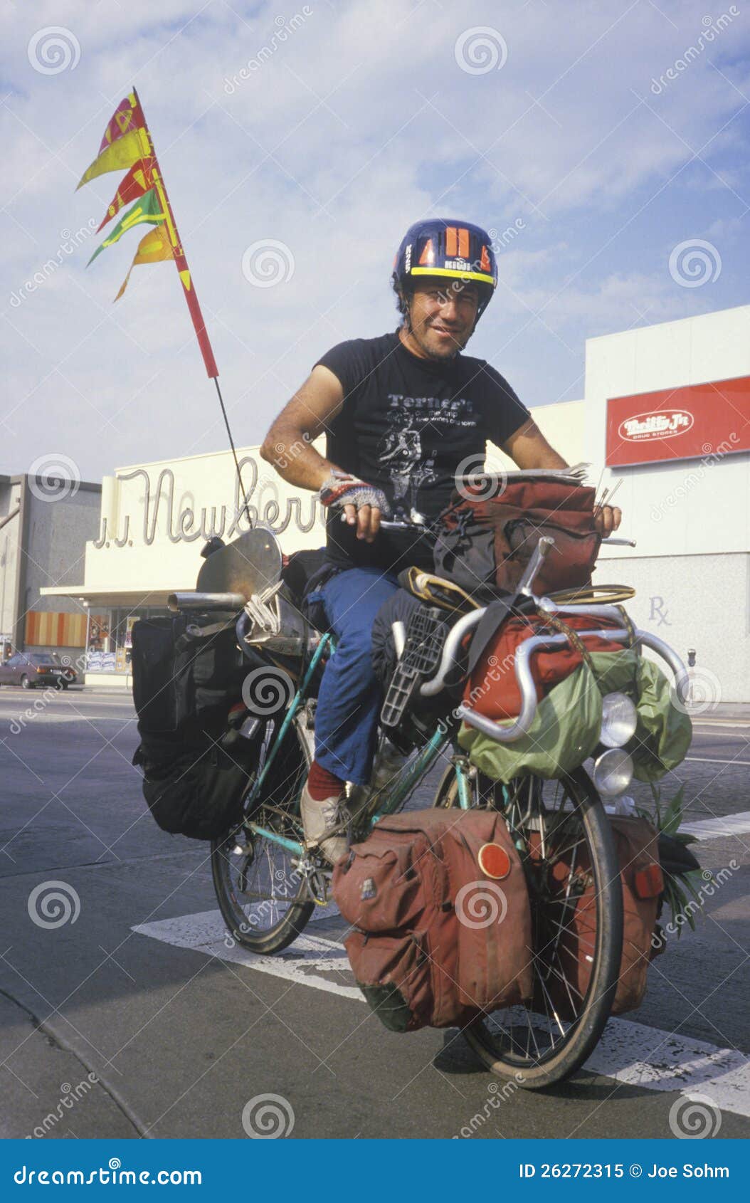 Homeless Latino Riding Bicycle Editorial Image - Image of latino ...