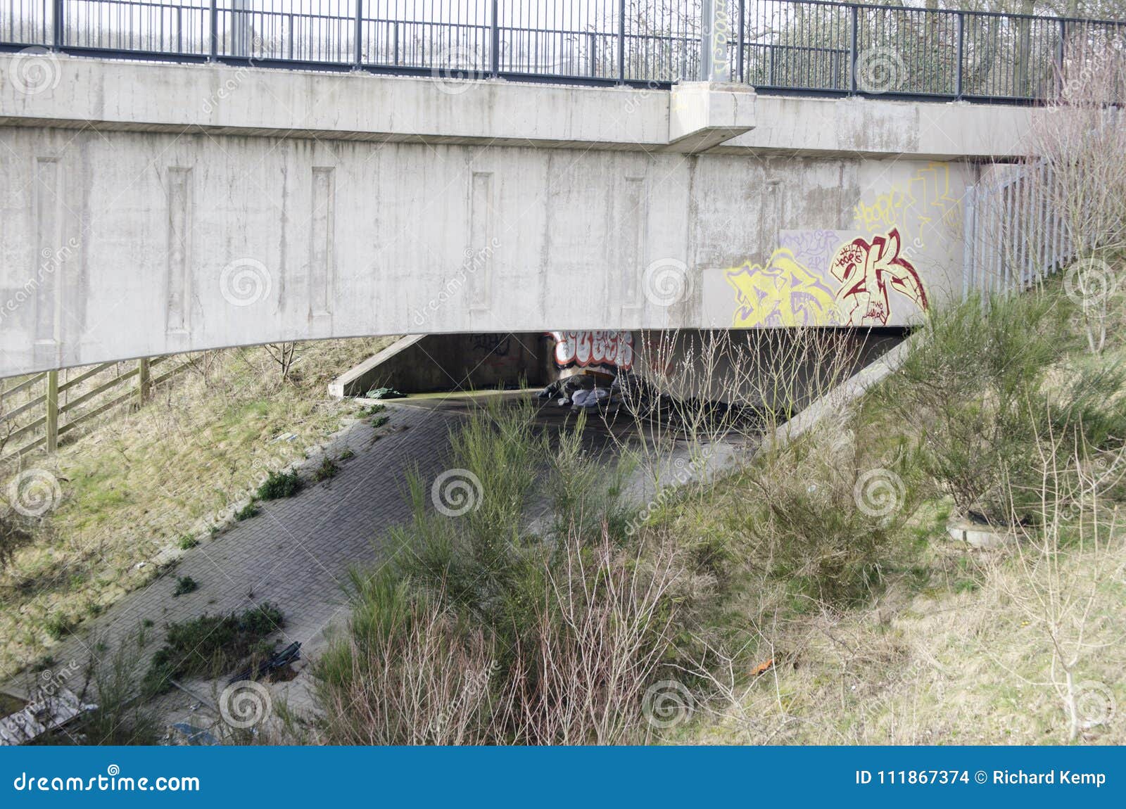 Homeless Living Under a Bridge Editorial Stock Image - Image of ...