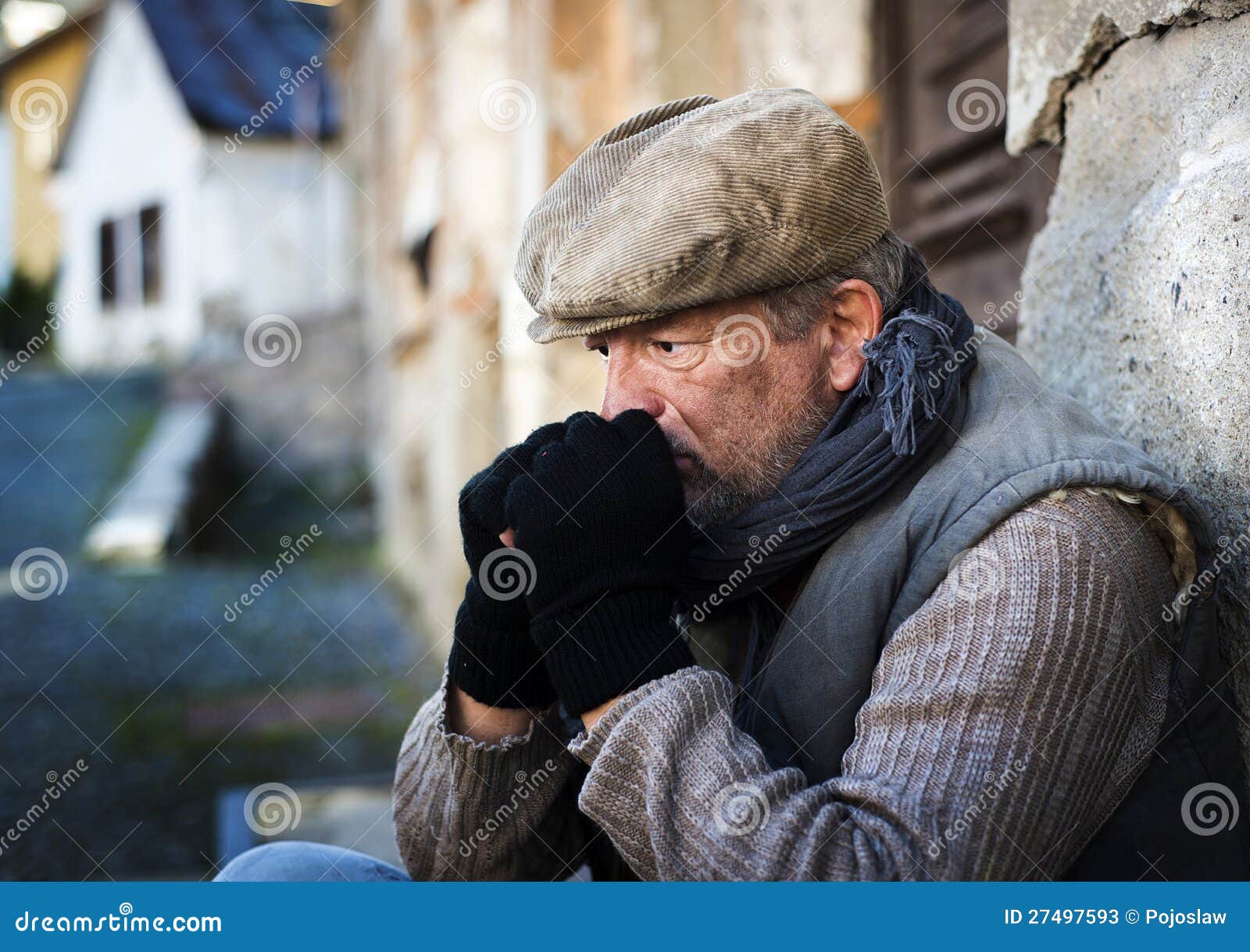 Homeless man stock image. Image of depression, human - 27497593