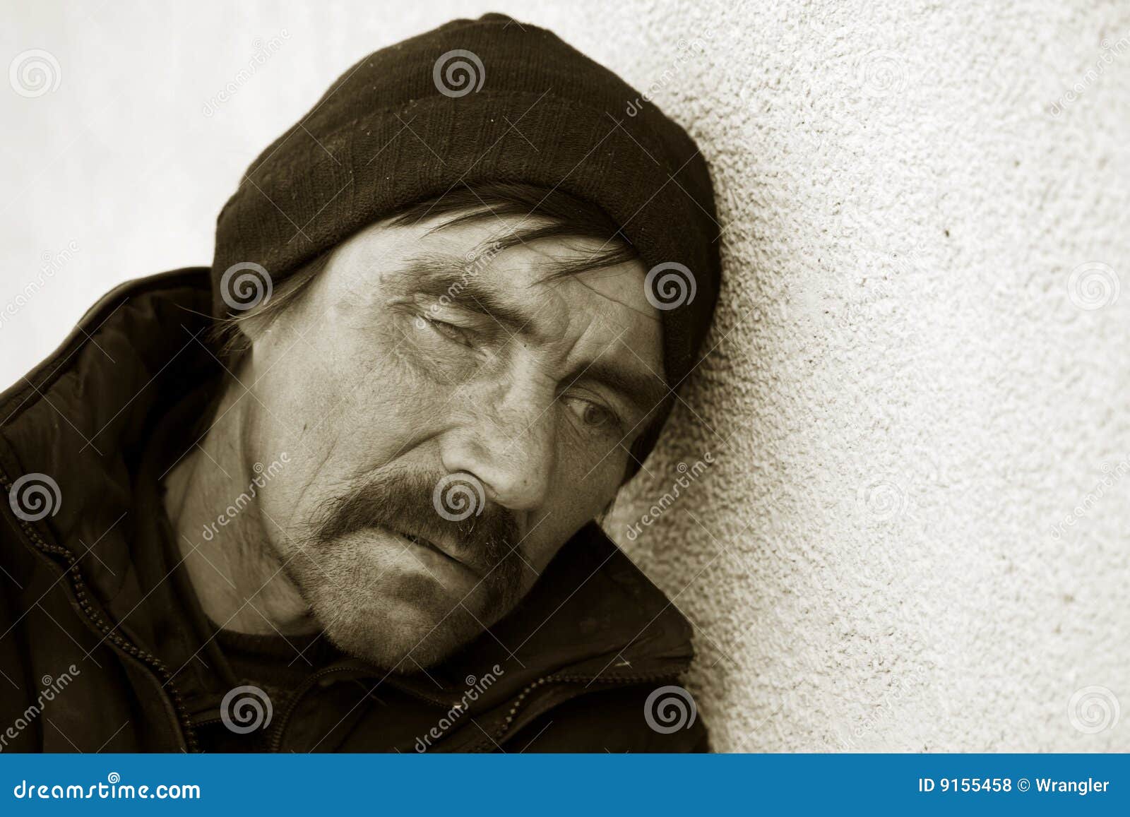 Homeless man stock photo. Image of addict, drug, city - 9155458