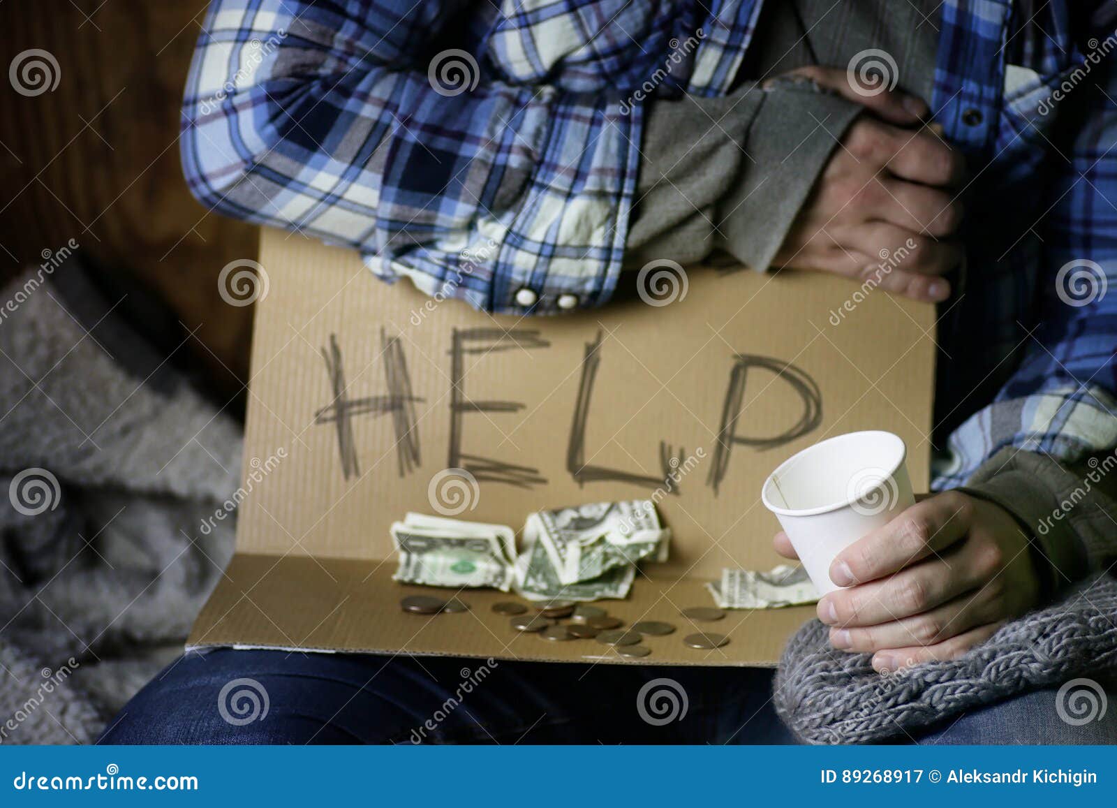 Homeless man ask help stock image. Image of helpless - 89268917