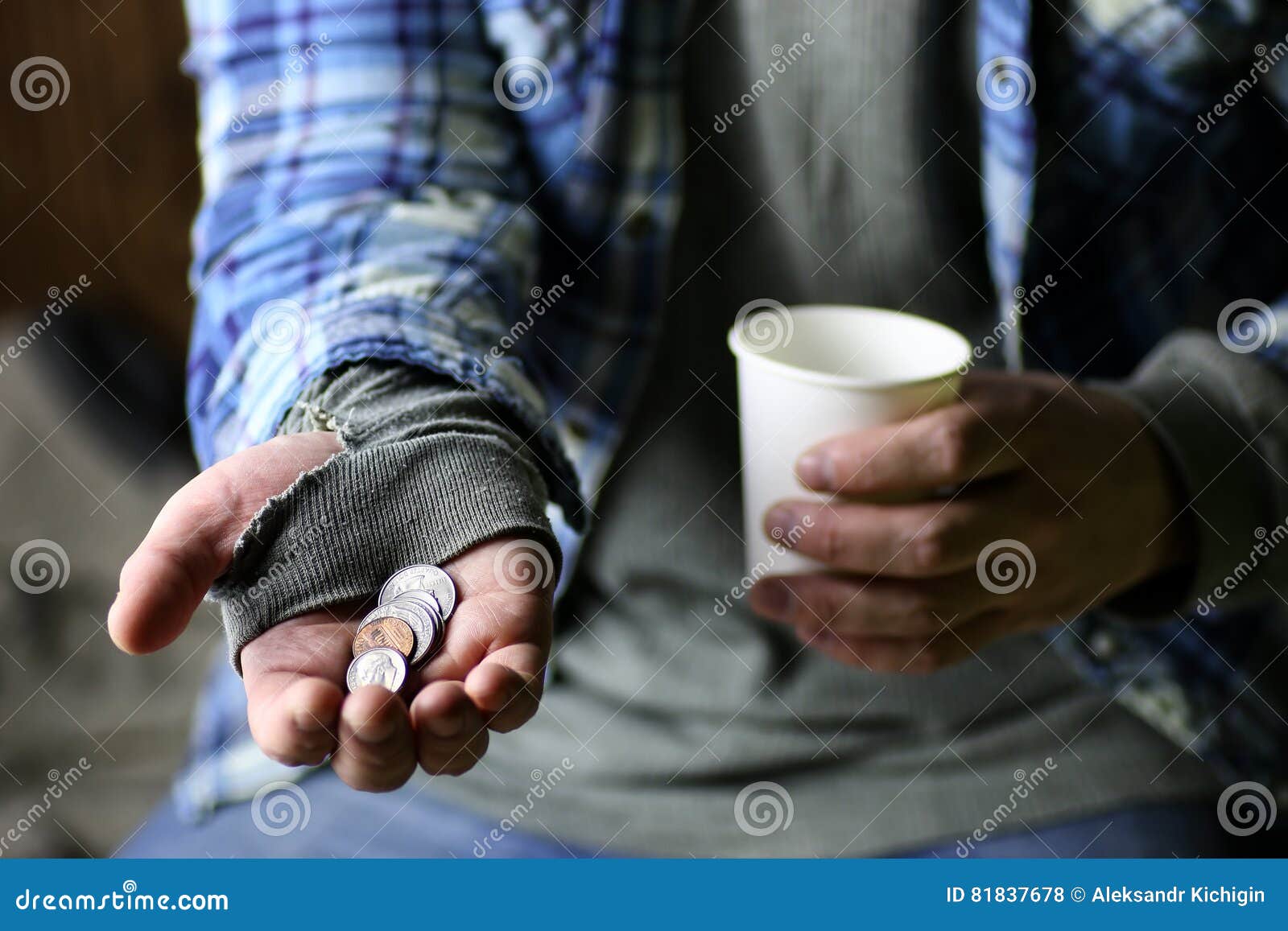 Homeless man hand help stock photo. Image of homeless - 81837678