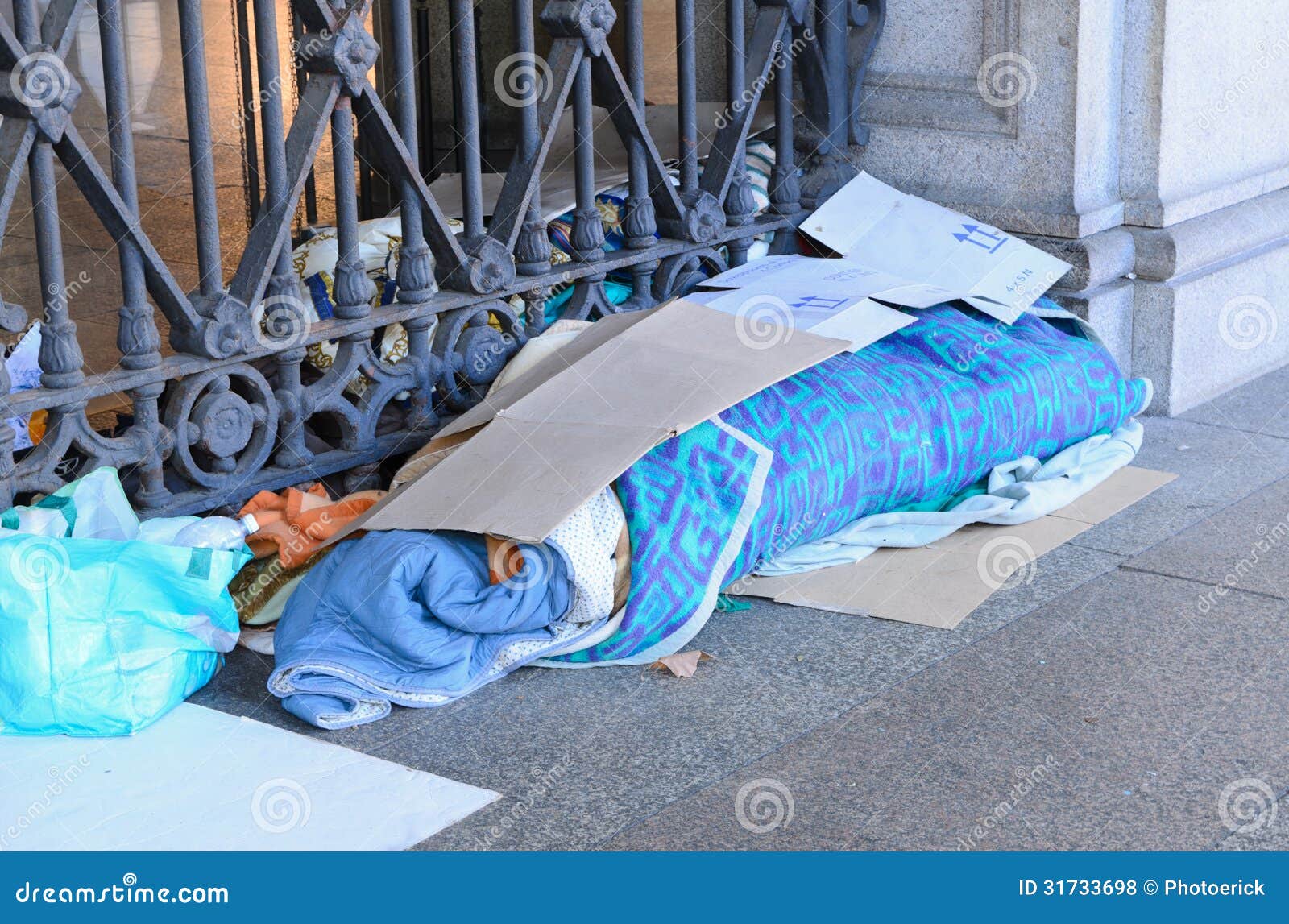 Homeless stock photo. Image of blankets, homeless, homelessness - 31733698