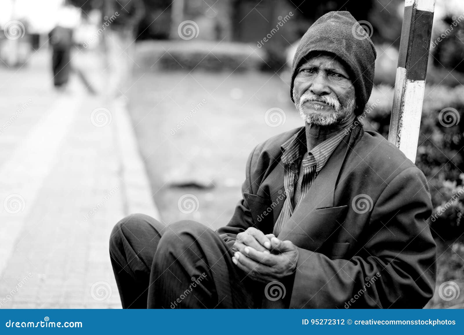 Free Public Domain CC0 Image: Homeless Man Sat In Street Picture. Image ...