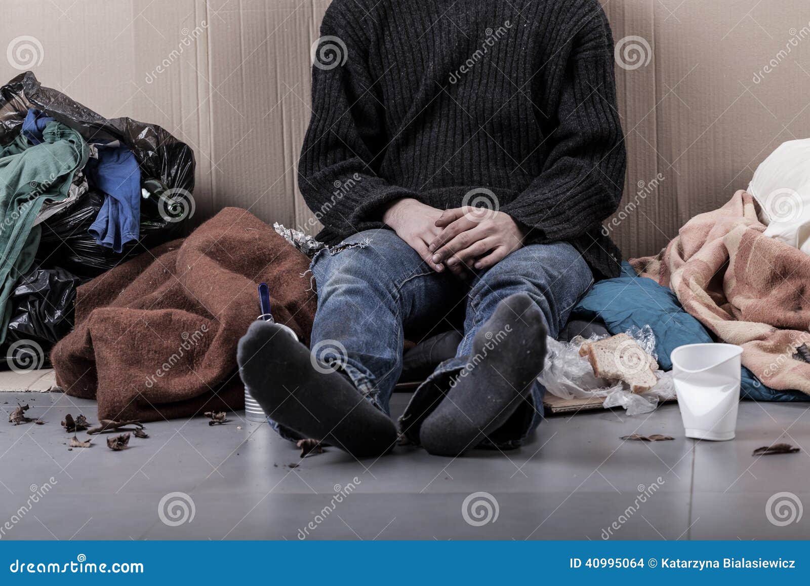 Homeless man on the street stock photo. Image of homeless - 40995064