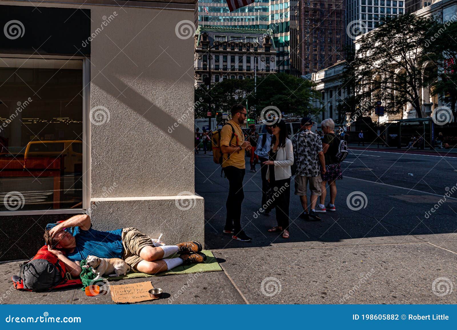 Homeless Man on Streets of New York Editorial Photography - Image of ...