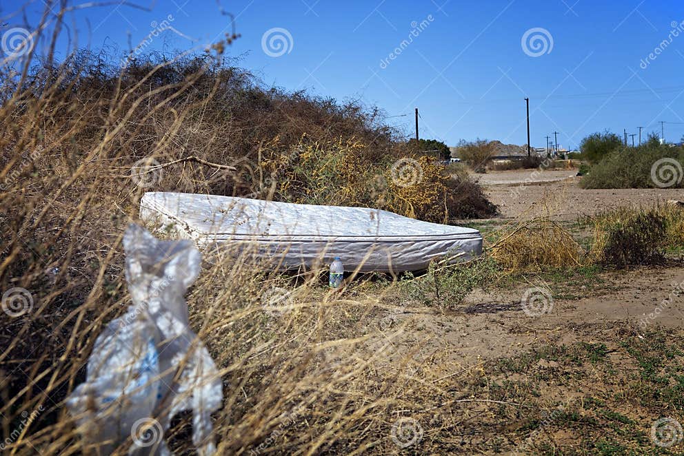 Homeless Mattress stock image. Image of poverty, dump - 18640603
