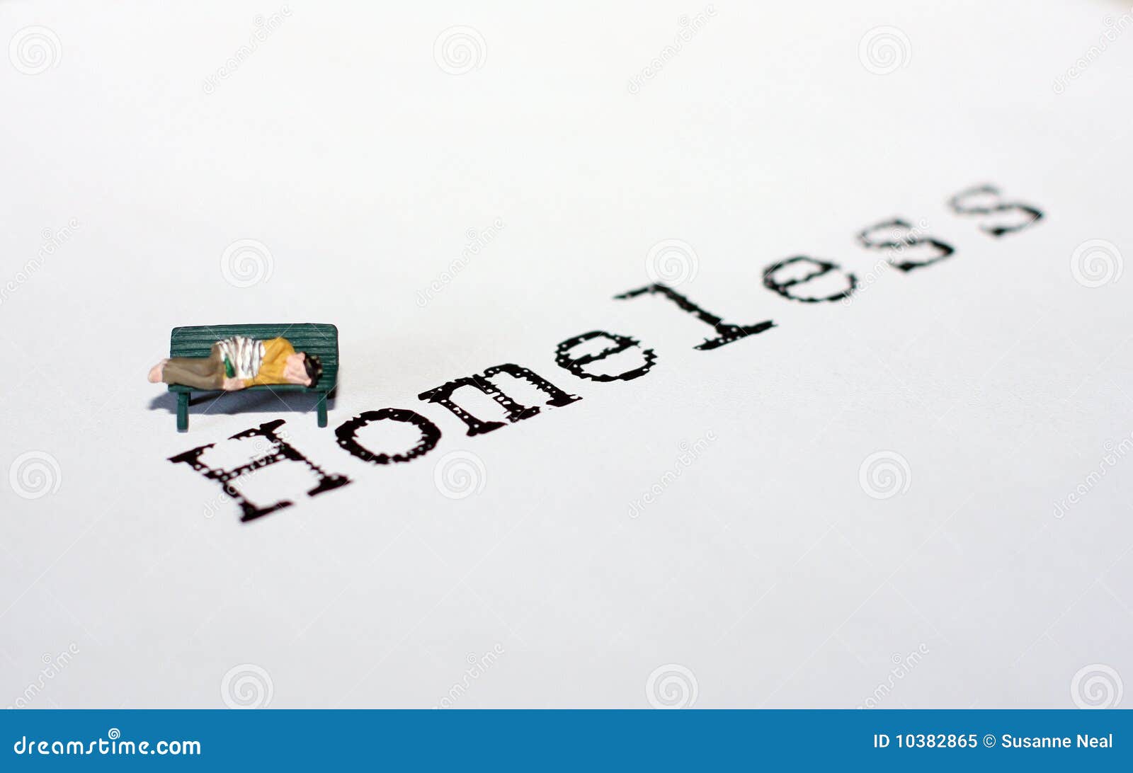 Homeless person on bench stock image. Image of cheers - 10382865