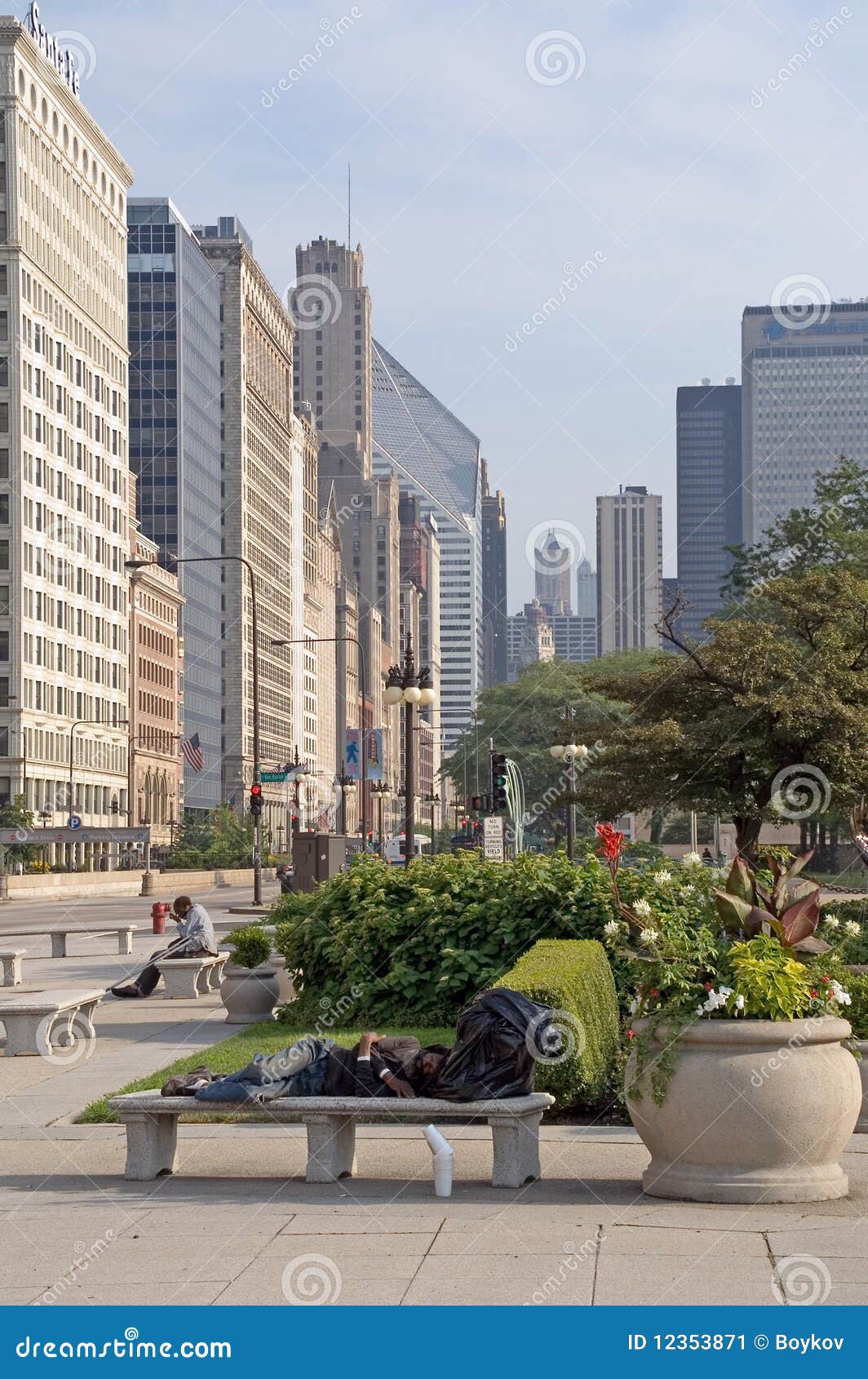 A Homeless Person in Downtown Chicago Editorial Photo - Image of dirty ...