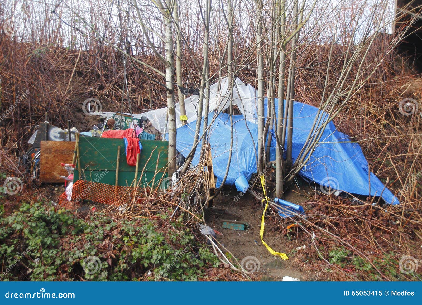 Homeless stock image. Image of camp, tent, homelessness - 65053415
